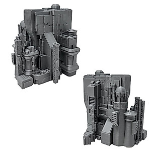 6mm Sci-Fi Cityscape Bundle 3 - Tabletop Terrain for Miniatures Games such as Epic Battletech Adeptus Titanicus (Bundle 3)