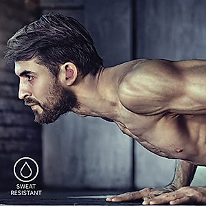 COOLBUDS True Wireless Earbuds, Touch Controls | 18-HR Batt w/Charging Case, Siri & Google Assistant, Bluetooth Earbuds, Bluetooth Headphones, AutoPair, Running, Sports, Workout Ear Hooks, Ash Rose