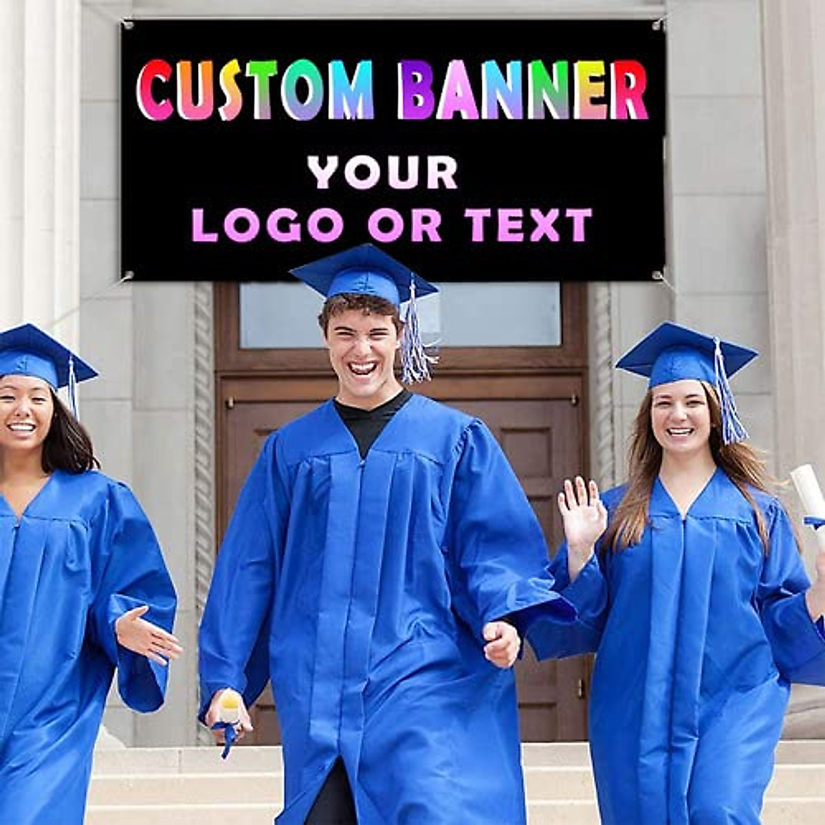 Custom Banners and Signs Customize Personalized Banner with Name Photo Ourdoor for Parties Business Decorations Birthday Graduation wedding 4*1 FT