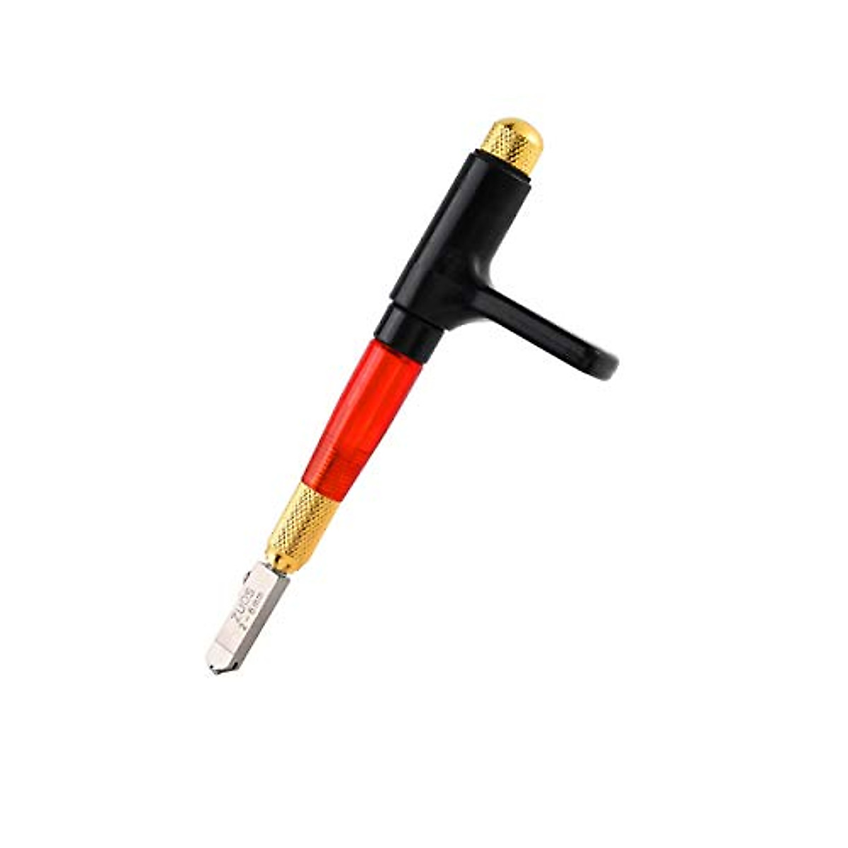 ZUOS Pistol Grip Oil Feed Glass Cutter Tungsten Carbide, Professional Stained Glass Cutting Tool with 2 Replaceable Head and Oil Reservoir- 2mm-12mm