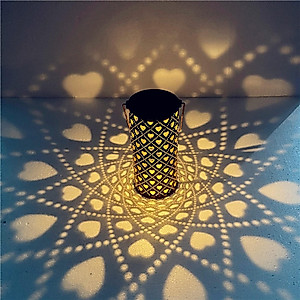 Backbayia Solar Lantern Hanging Outdoor Retro Lantern Hanging Home Garden Lights Decorative