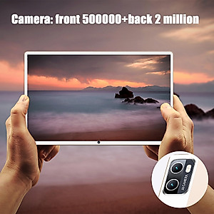 High Configuration 2+16G All Netcom 10.1-inch Android Tablet Computer 10 Core IPS High-Definition Ultra-Thin WiFi Bluetooth Voice Call Game Office Tablet, Gift for Family