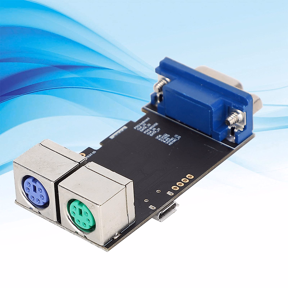 VGA Control Module, VGA32 Control Module For Mouse Keyboard, PS/2 Control Module with Micro32 Chipset, Graphics Library Game Engine ANSI/VT Terminal for ESP32