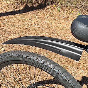 RNX Black Mountain Bike Mud Guard Front and Rear Fenders Set, Wide, Universal, Adjustable