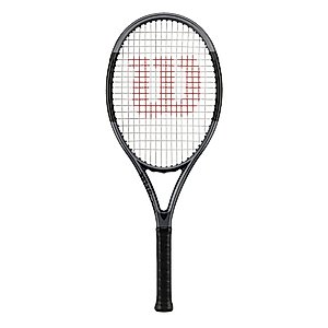 Wilson H2 Adult Recreational Tennis Racket - Grip Size 1-4 1/8, Grey/Black