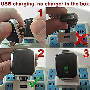 Smart Watch That Can Text and Call, 116S Heart Rate Watch Smart Wristband Waterproof Sports Watch for Men Women, Fitness Watch, Activity Trackers and Smartwatches for iPhone Android #D