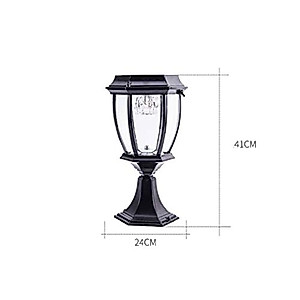 DIAOD Outdoor Pillar Lamp European Villa Wall Light Waterproof Home Garden Courtyard Light LED Street Garden Villa Lamp