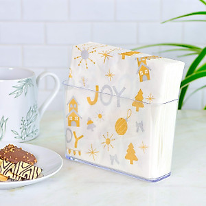 Youngever 2 Pack Clear Plastic Napkin Holders