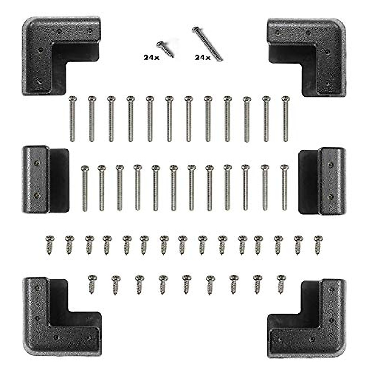 Solar Panel Mounting Brackets Corner Mount Kits Supporting for Framed Solar Panels,Installation On RV Caravan Boats Camper Trailer Marine Motorhome House Roof, Compatible with Renogy Solar Panel