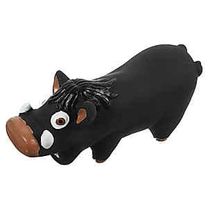 Toyvian Pig Squeaker Toy Puppy Biting Toys Dog Squeaky Toy Dog Toys Dog Squeeze Toys Puppy Interactive Toys Latex Dog Chew Toys Squeaky Toys for Small Dogs Wild Boar Pig Dog
