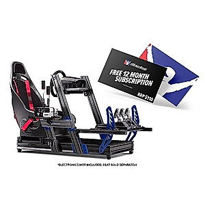 Next Level Racing F-GT Elite Formula and GT Aluminum Profile Simulator Cockpit iRacing Edition (NLR-E012) - PC