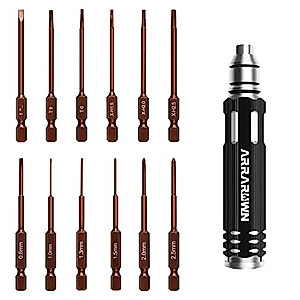 Hex Screwdrivers Set 12 in 1 RC Hobby Tools Kit S2 Steel Tool for RC Car Model Drone Airplane Robotics Helicopter Quadcopter Boat FPV Home Appliances Repair