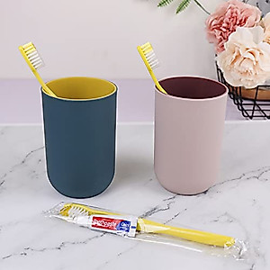 Xuezoioy Disposable Toothbrushes with Toothpaste,200 Pack Yellow Hollow Individually Wrapped Disposable Travel Toothbrushes Kit in Bulk for Homeless,Nursing Home,Hotel,Charity