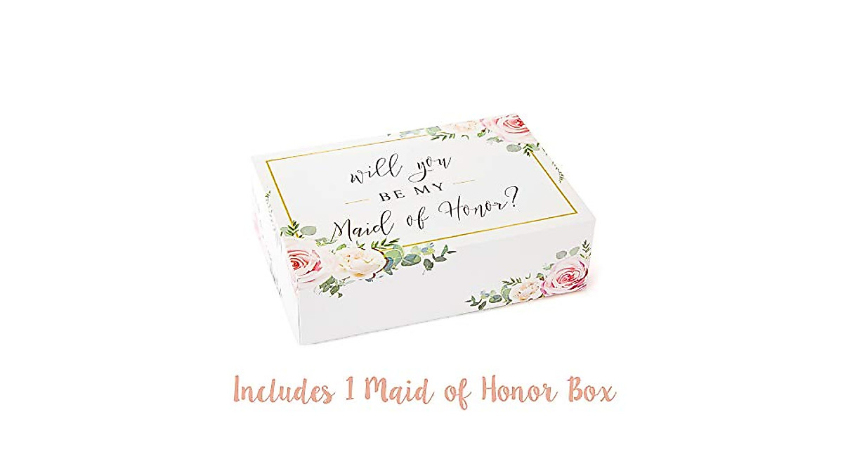 Maid of Honor Proposal Box - Floral Design Gift Set