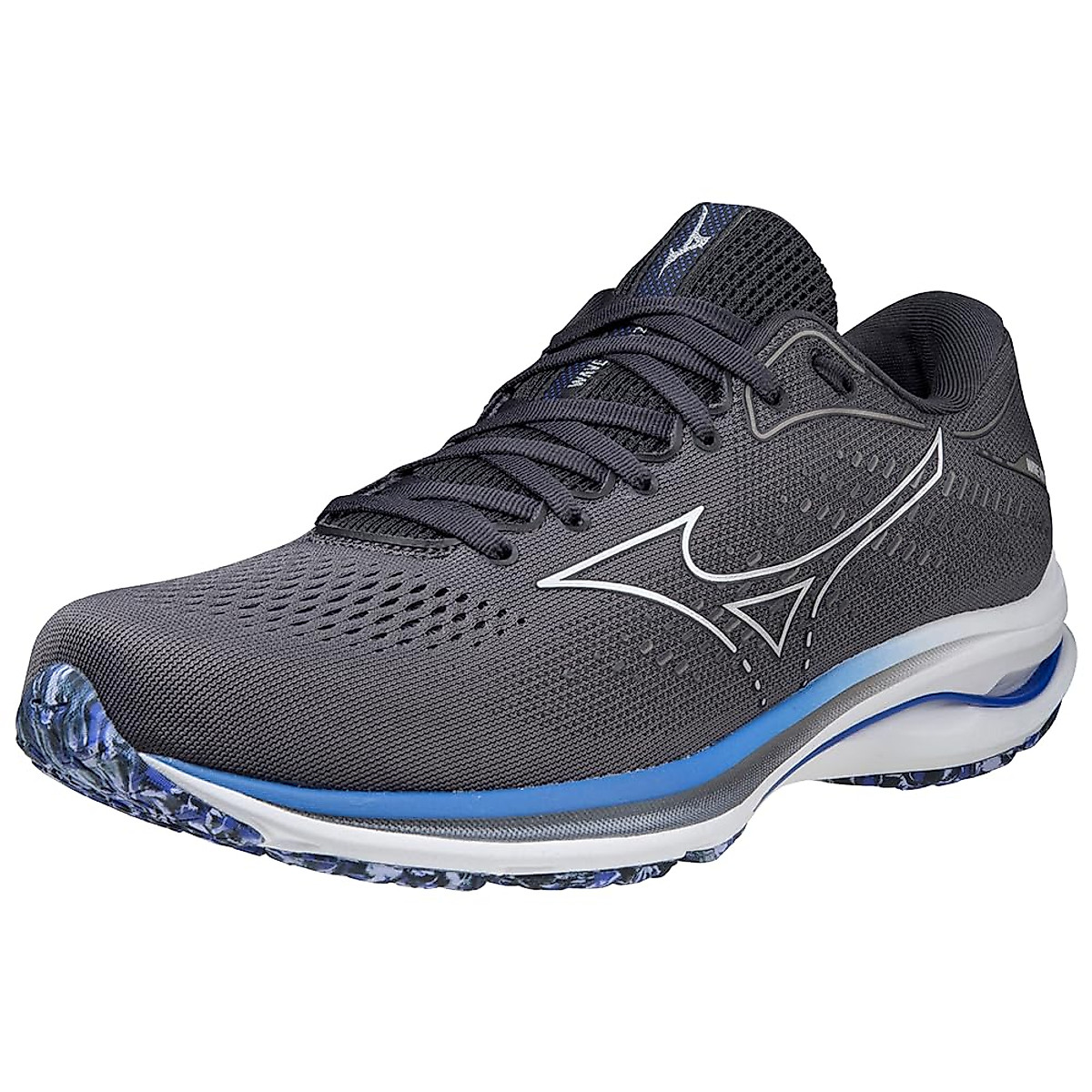 Mizuno Men's Wave Rider 25 | Neutral Support Running Shoe |Eco Friendly Materials | Obsidian | US 10