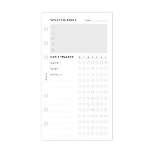 Filofax Personal Wellness Trackers Refill, 132688