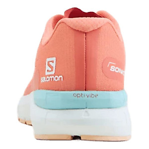 Salomon Sonic 4 Balance Running Shoes for Women, Persimon/White/Almond Cream, 10