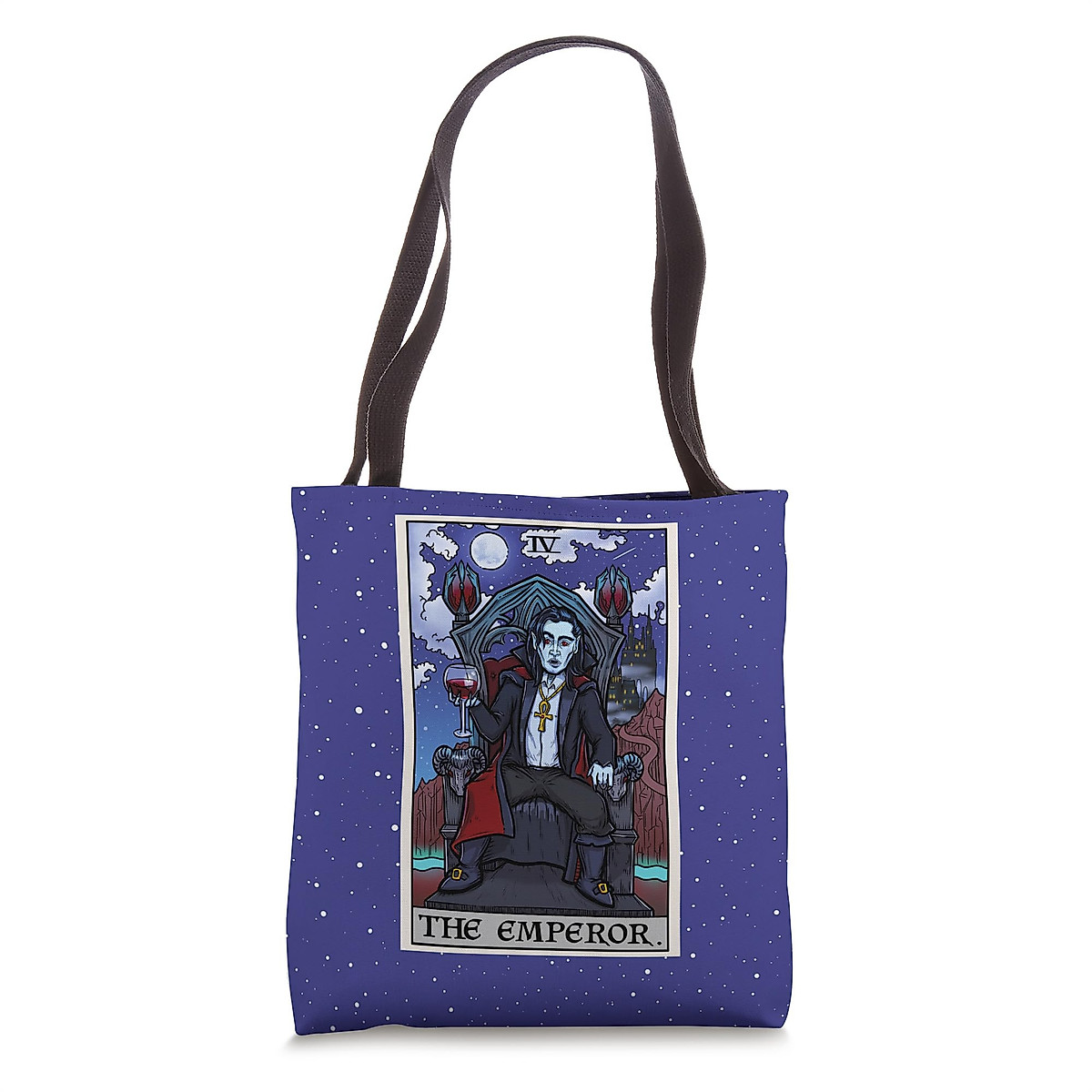 The Emperor Tarot Card Halloween Bram Stoker Count Dracula Tote Bag