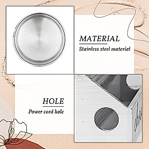 Nuenen Hair Tool Organizer White Hair Dryer Holder Choose Happy Blow Dryer Holder Hair Supply Storage Organizer Wood Curling Iron Holder Hair Accessories Product Styling Tools Organizer for Bathroom