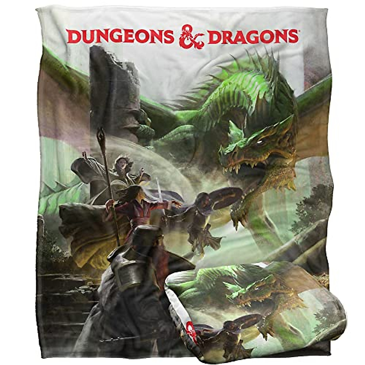 Dungeons and Dragons Starter Set Art Silky Touch Super Soft Throw Blanket 50" x 60"