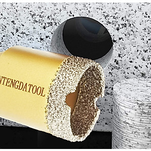 Antengdatool 2 Inch Dry/Wet Diamond Hole Saw for Angle Grinder - 50mm Porcelain/Tile Core Drill Bits for Ceramic Marble Brick Granite Stones Attach Round Shank Adapter