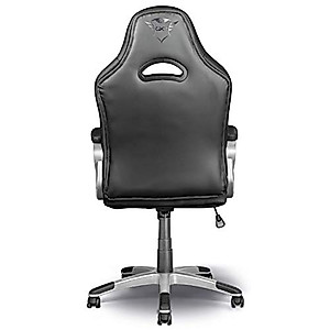 Trust Gaming Chair GXT 705 Ryon - Ergonomic PC Desk Swivel Chair, Full 360° Rotatable, Class 4 Gas Lift, Armrest with Cushions, Tilting Seat, Double Wheels - Black