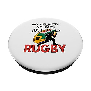Funny South Africa Rugby No Helmets Design PopSockets Standard PopGrip