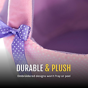 PLUSHIBLE BRIDGING MILES WITH SMILES Bunny Easter Basket with Handle - Ideal for Baby's 1st Easter, Toddlers, Boys, and Girls of All Ages, Perfect for Gifts and Treats