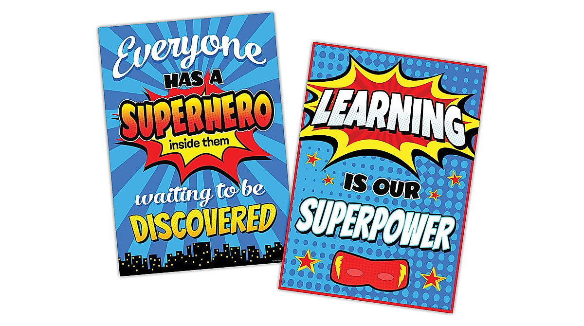 Empower Classrooms with TCR Superhero Positive Posters