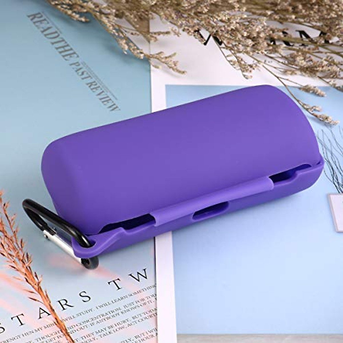 Headphone Cases Silicone Wireless Headset Box Scratch Resistant Shockproof Earphone Protective Case Compatible for Bose Free (Purple)