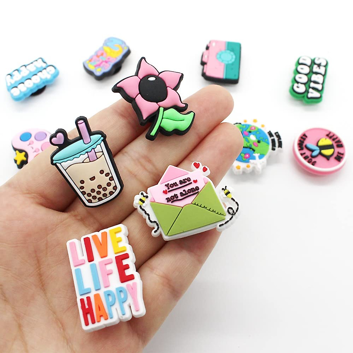 Scxxbsw 12PCS Cartoon VSCO Shoe Charms Fit For Clog Sandals Shoe Decoration For Kids Girls Women party Favors…