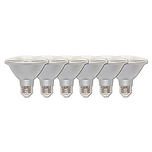 Westinghouse 5180020 5180000 10 (75-Watt Equivalent) PAR30 Short Neck Flood Dimmable Bright White Indoor/Outdoor ENERGY STAR, Medium Base (6-pack) LED Light Bulb, 6 Count (Pack of 1), CLEAR, 6 Piece
