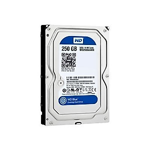 WESTERN DIGITAL WD2500AAKX Caviar Blue 250GB 7200 RPM 16MB cache SATA 6.0Gb/s 3.5 internal hard drive (Renewed)