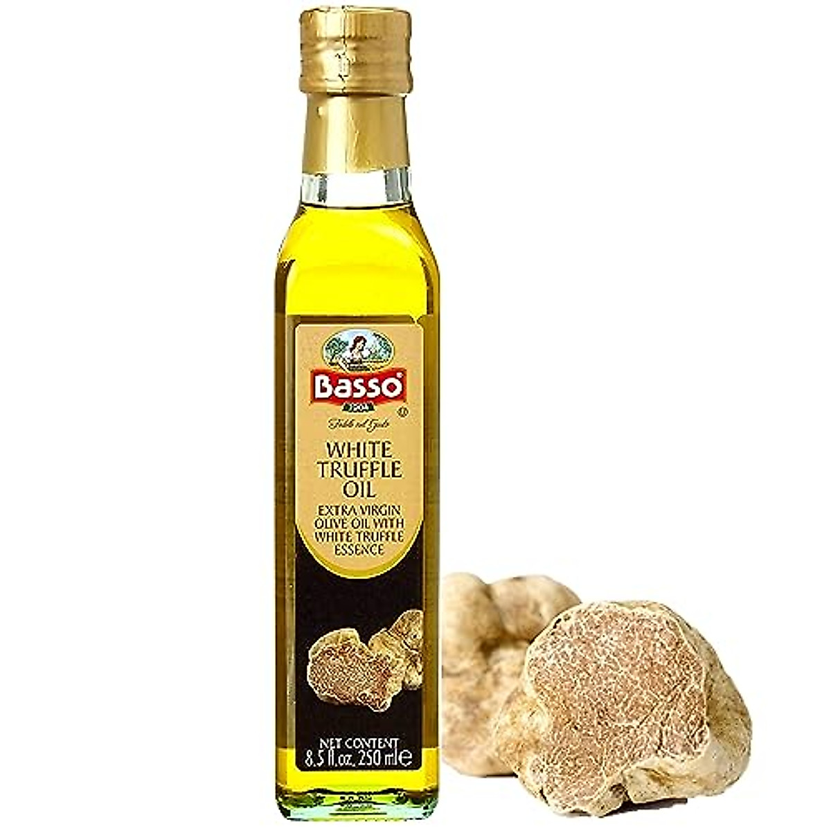 White Truffle Oil | LARGE SIZE 8.5oz (250 ml) | High Concentrate | Great for Pasta, Pizza, Risotto, or any of your favorite recipes. (8.5 Fl Oz (Pack of 1))