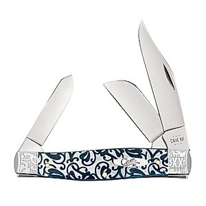 Case xx Knives Large Stockman Mediterranean Blue Bone 10751 Pocket Knife