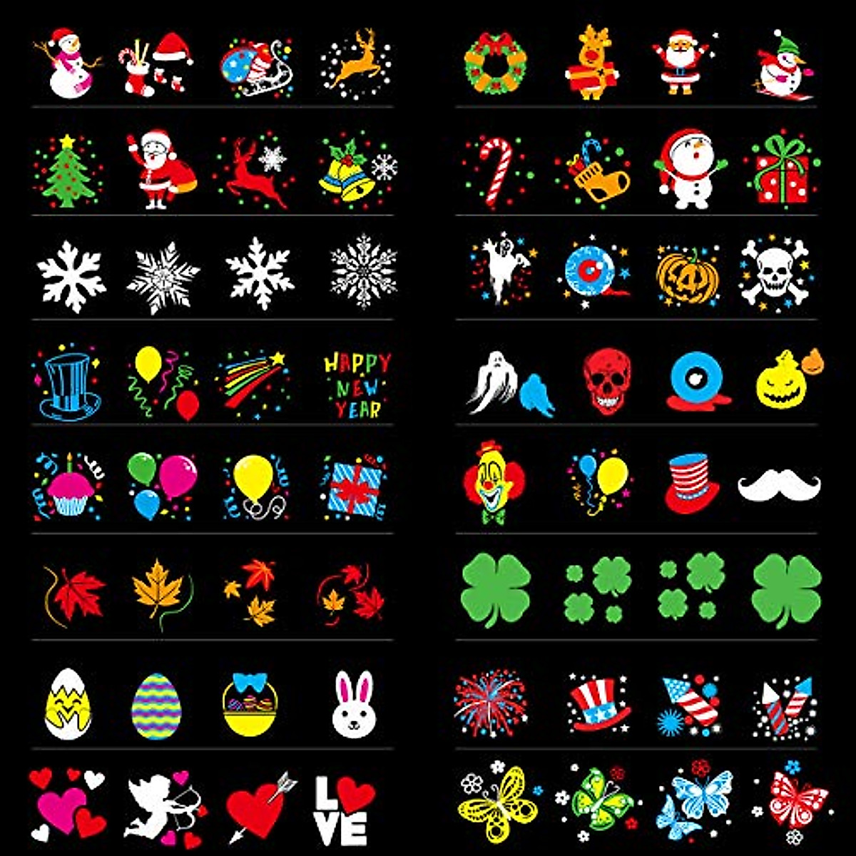 Christmas Holiday Lights Projector,Waterproof IP65 Indoor Outdoor Motion Remote Control 10W LED Projector, 16 Slides Holiday Light Party Outdoor Garden House Apartment Kids Room Night Light