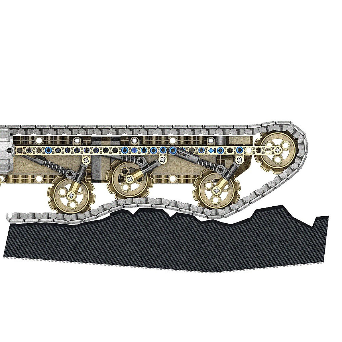 Bo Toys R/C Shooting Tank Building Bricks Radio Control Toy, 1276 Pcs Military Battle Storm of The Desert Tank Kit with USB Rechargeable Battery, Construction Build It Yourself Toys