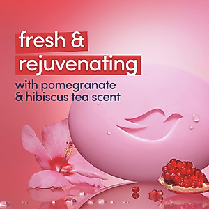 Dove Beauty Bar For Softer and Smoother Skin Pomegranate and Lemon Verbena More Moisturizing Than Bar Soap 3.75 oz 6 Bars