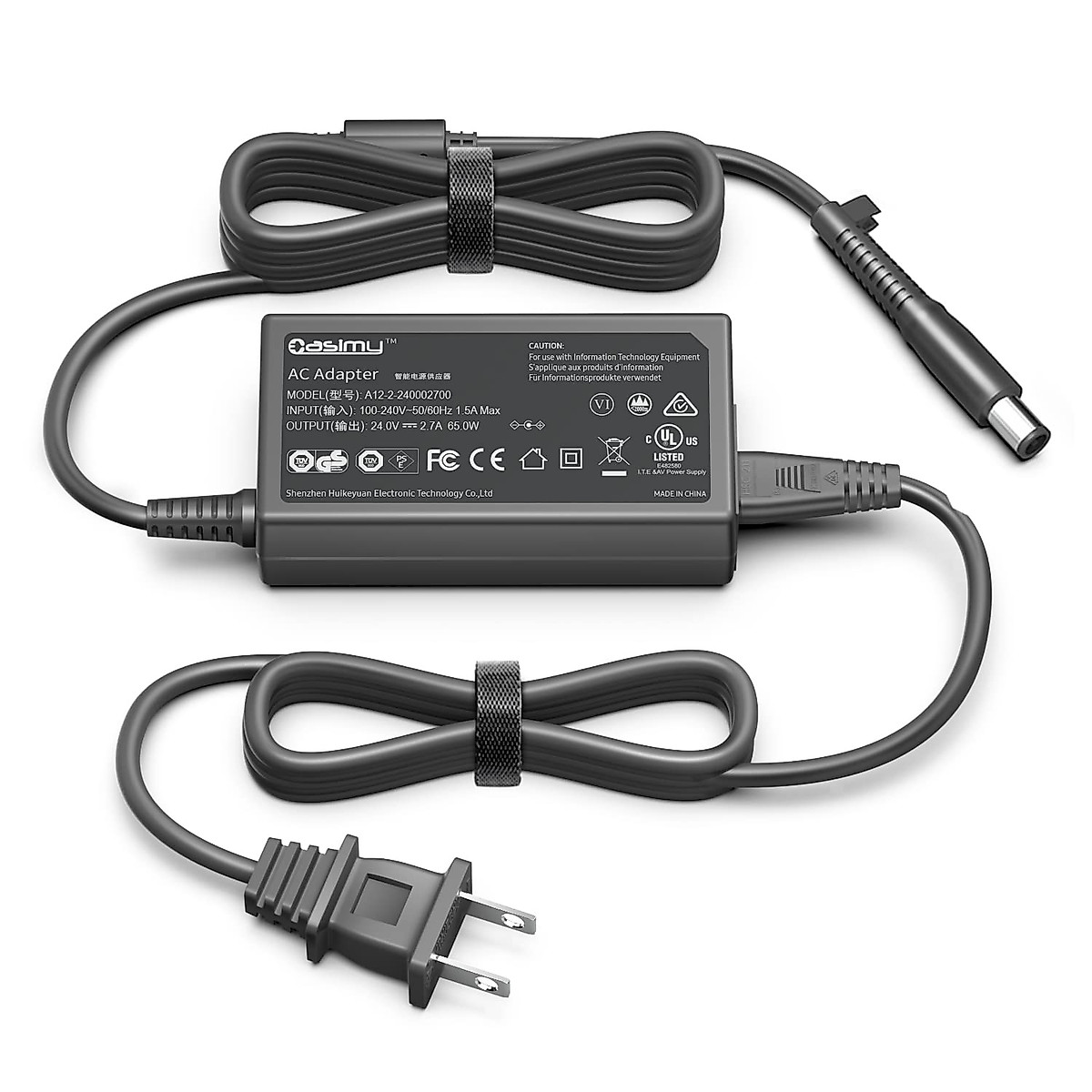 CASIMY 24V 2.7A AC/DC Adapter Charger Compatible with Medistrom Pilot-24 Lite 645759689818 P24MPLBP1 PowerLite 24 PowerBank Pilot-24Lite CPAP Battery Backup Adaptor Power Supply Cord