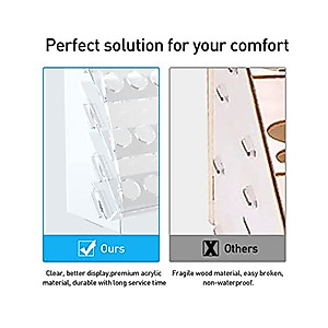 Paint Organizer for 51 Bottles Acrylic Paint, Craft Paint Storage Stand Pigment Organizer Holder Ink Bottle Stands, 2 oz Paint Rack Display Storage Oranizer