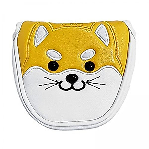 BESSTUUP 2xCompact Golf Mallet Putter Head Cover Headcover W/Closure