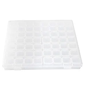 Nail Art Organizer,56 Slots Plastic Nail Art Accessory Decorations Jewelry Storage Organizer Box for 56 slot storage bead storage containers bead organizer earring container bead storage boxes nail ar