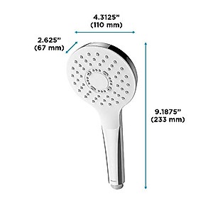 TOTO TBW01009U4#PN G Series Round Single Spray 4 Inch 1.75 Gpm Handshower with Comfort Wave Technology, Polished Nickel Showerheads