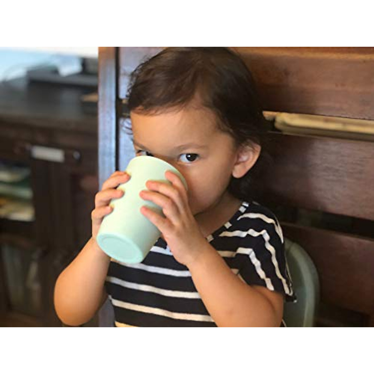 Miracle Bean X Kids Bamboo Fibre Drinking Cups, (Set of 6) for Milk, Juice, Water, Non Toxic, Biodegradable, Eco Friendly 8oz