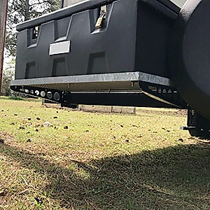 HECASA Bumper Cargo Bracket Compatible with RV 4 Inch Bumper Mounted Cargo Box/Generator Tray Support Arms