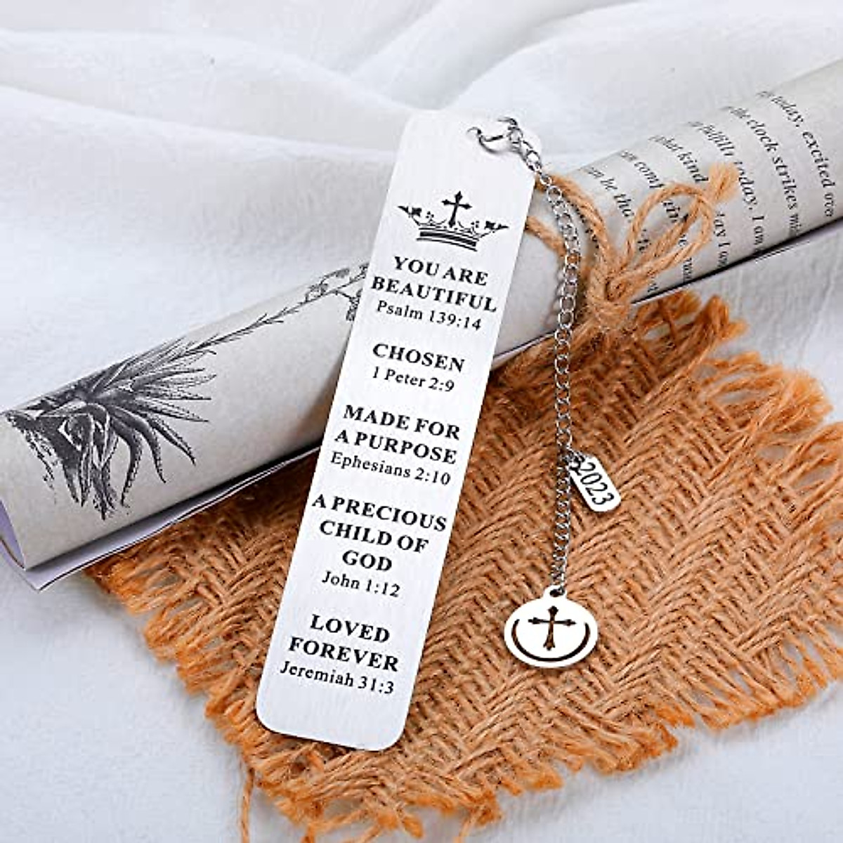 Inspirational Christian Gifts for Women Bible Verse Bookmark for Teen Kid Girl Catholic Daughter Graduation Gift for Her Birthday Gift for Female Friend Sister Book Lover Baptism Religious Church Gift