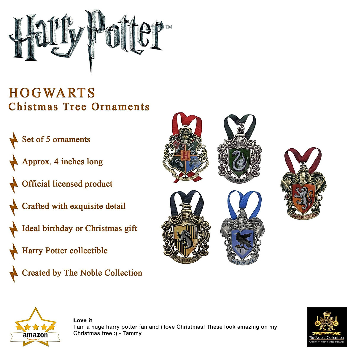 The Noble Collection Harry Potter's Hogwarts Tree Ornament