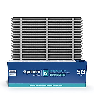 AprilAire 513CBN Replacement Filter for AprilAire Whole House Air Purifiers - MERV 13 with Carbon, Healthy Home Allergy + Odor Reduction, 31x28x4 Air Filter (Pack of 1)