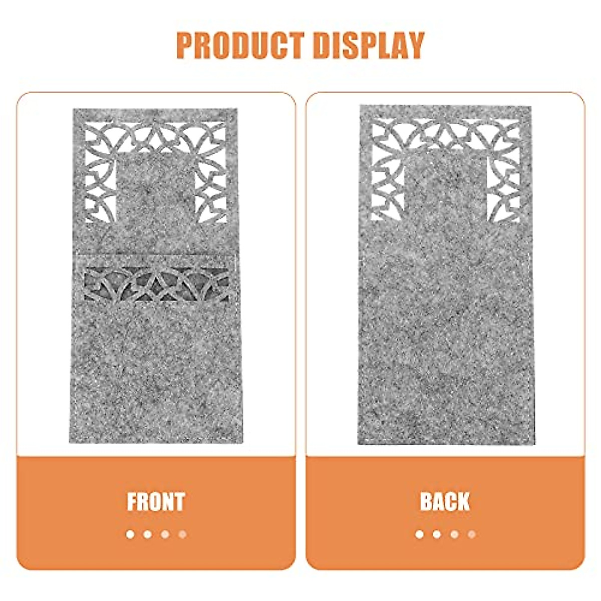 4pcs Christmas Style Desktop Cutlery Bags Decorative Cutlery Holding Pouches Decor for Celebration Party