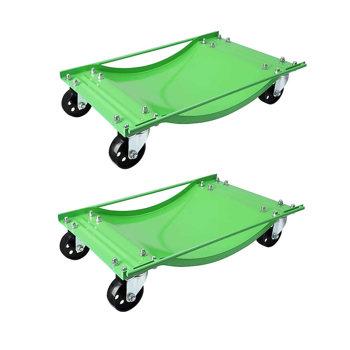 GarveeTech 5000lbs Car Wheel Dolly Set of 2, Vehicle Rollers Dolly for Moving Car with Heavy Duty 3.5 Inch Steel Wheels, 23.8in x 14.4in